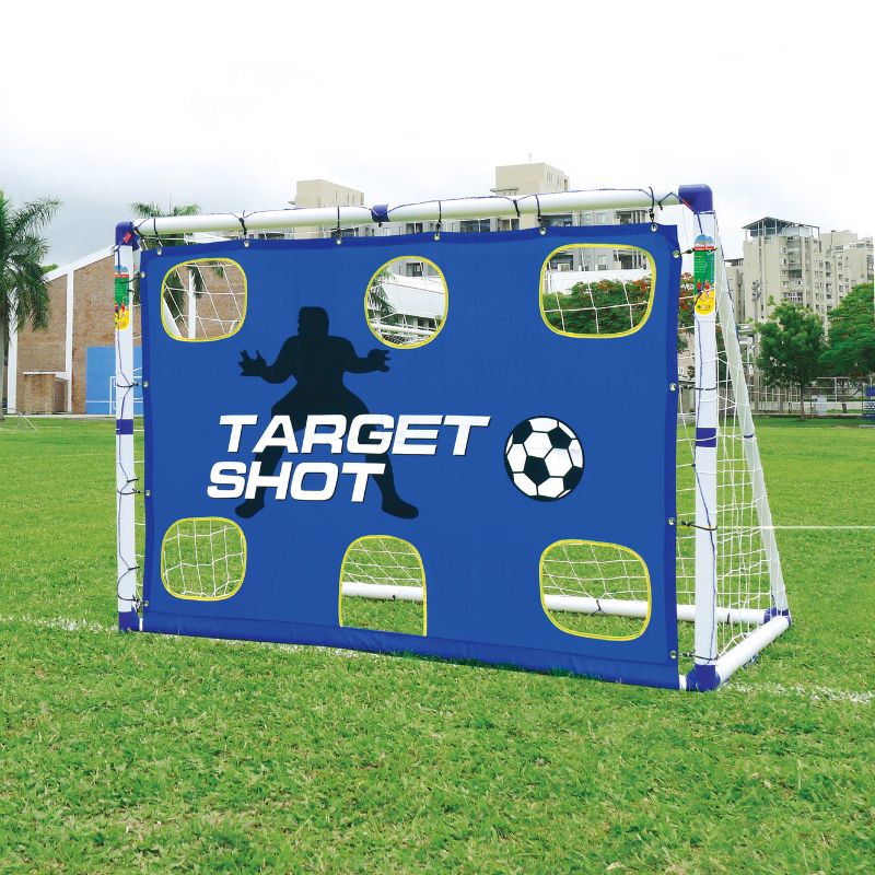 Eagle Sports OUTDOOR PLAY SOCCER GOAL NEW STRUCTURE TARGET 6FT